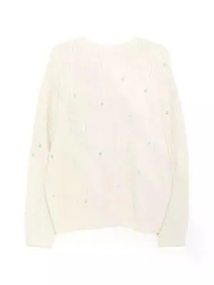CROQUIS Heart-embroidered Pullover