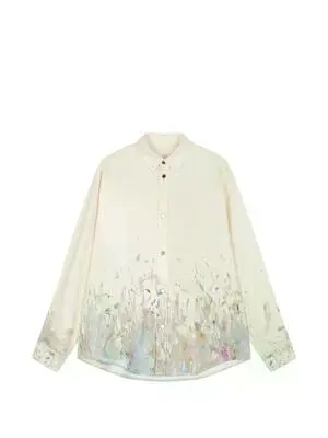 CROQUIS Paint-printed Shirt - Neutrals
