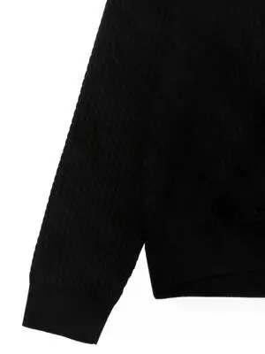 CROQUIS Zipped Sweater - Black