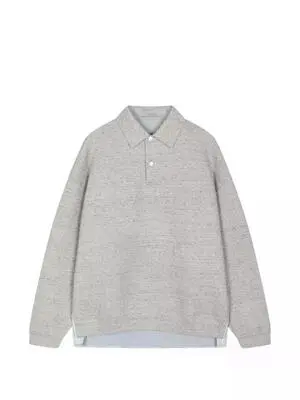 CROQUIS Long-sleeve Polo Shirt - Grey