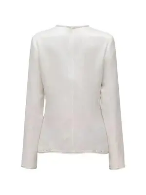 3.1 Phillip Lim Crystal-trim Long-sleeve Top