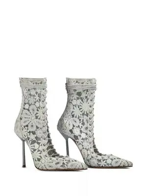 LE SILLA Chantilly Floral Ankle Boots