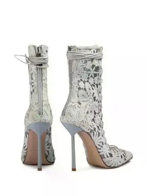 LE SILLA Chantilly Floral Ankle Boots