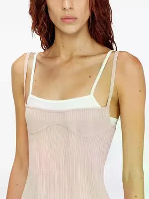 DIESEL® Mini M-zandra Ribbed Dress - Neutrals