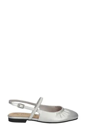 EASY WORKS BY EASY STREET Blake Slingback Flat - Silver