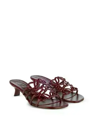 Loewe Anagram Cutout Heeled Sandals