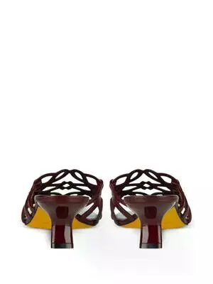 Loewe Anagram Cutout Heeled Sandals