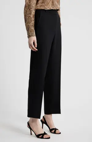 Kobi Halperin Gloria Crepe Ankle Pants - Black
