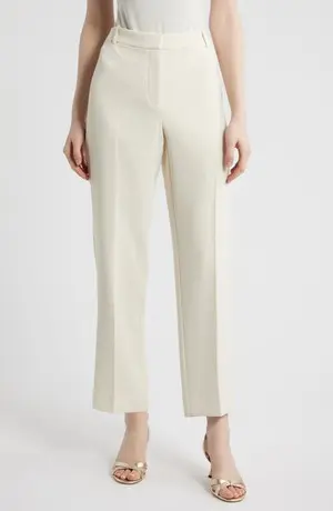 Kobi Halperin Gloria Crepe Ankle Pants - Ecru