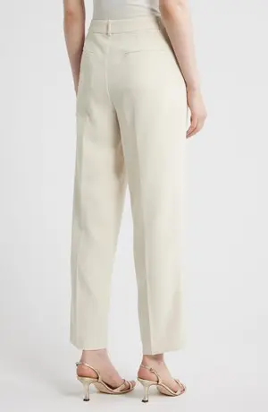 Kobi Halperin Gloria Crepe Ankle Pants - Ecru