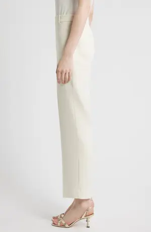 Kobi Halperin Gloria Crepe Ankle Pants - Ecru