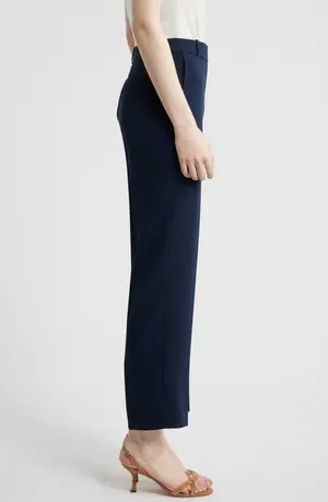 Kobi Halperin Gloria Crepe Ankle Pants - Navy