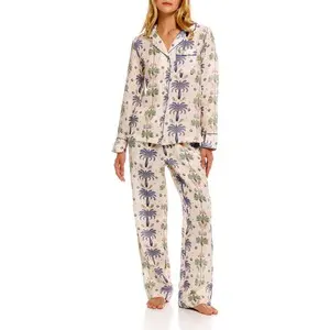 THE LAZY POET Emma Linen Pajamas - White