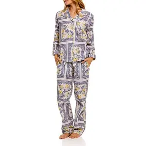 THE LAZY POET Emma Linen Pajamas - White
