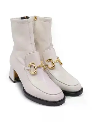 Gucci Horsebit Block-heel Ankle Boots