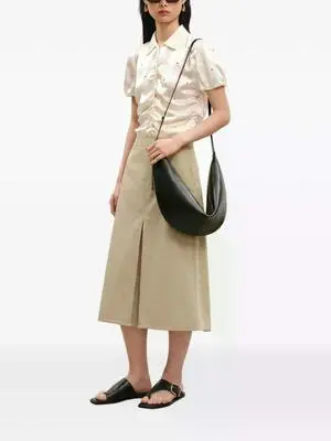 LESS Cotton Midi Skirt - Neutrals