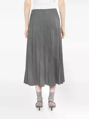 LESS A-line Midi Skirt
