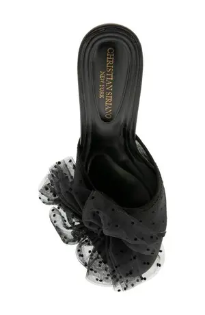 Christian Siriano Embellished Stiletto Sandals - Black