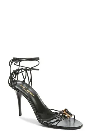 Saint Laurent Tie Fastening Sandals For Women
