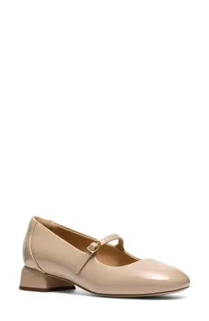 Clarks Daiss Bar Mary Jane Pump - Beige Patent