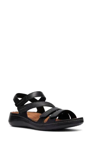 Women's Black Strappy Sandals