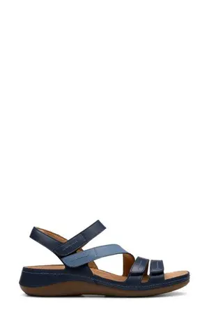 Clarks Cecily Strappy Sandal - Blue Combo