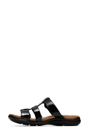 Clarks Kitly Pearl Sandal - Black Patent