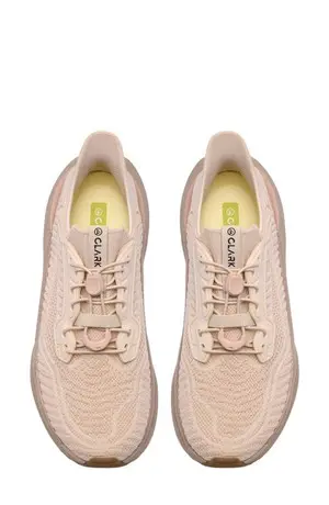 Clarks Pace Rise Sneakers - Light Sand