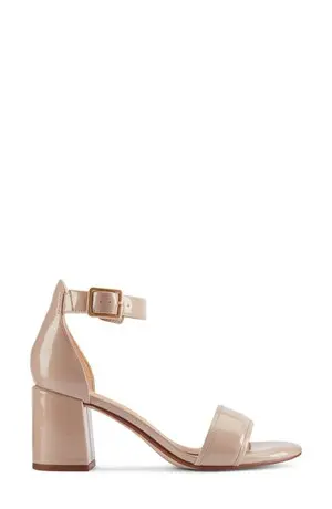 Clarks Ezoria Mae Ankle Strap Sandal - Sand Patent