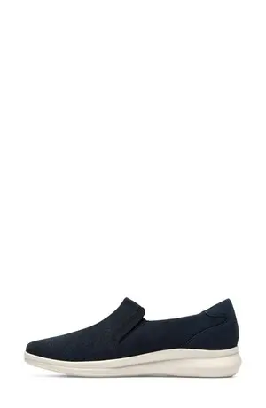 Clarks Lynell Sky Sneakers - Navy Nubuck