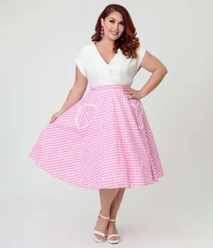 Unique Vintage Sally Swing Skirt