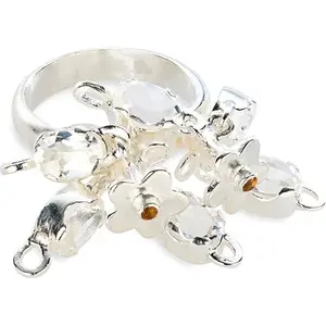 SHANA CAVE Cluster Ring - Clear Quartz And Citrine
