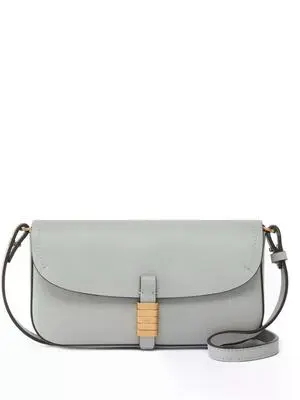 Pinko Medium Saddle Flat Shoulder Bag - Grey