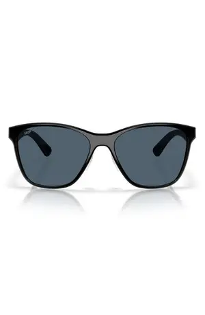COSTA DEL MAR Luna Nueva 57mm Polarized Sunglasses - Black/gray