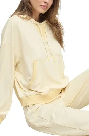 Barefoot Dreams Butterchic Crop Hoodie - Daffodil