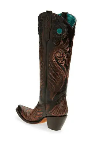 CORRAL Embroidered Overlay Western Boots