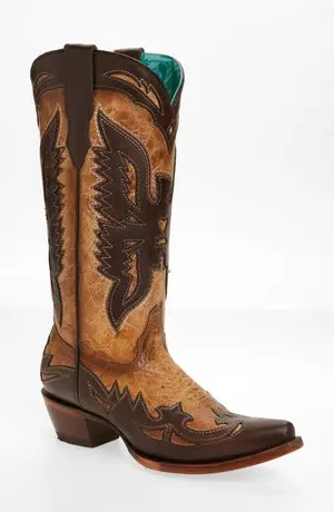 CORRAL Eagle Overlay Western Boot