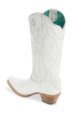 CORRAL Embroidered Western Boots - White