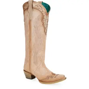 CORRAL Feather Embroidered Western Boots