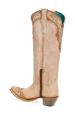 CORRAL Feather Embroidered Western Boots