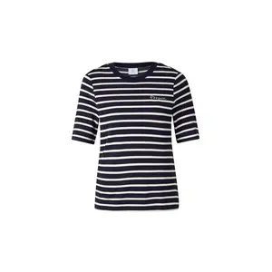 Bogner Striped T-shirt With Embroidered Logo - Navy Blue/off-white