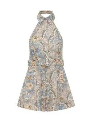 Zimmermann Daylight Playsuit - Blue