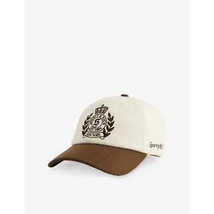 SPORTY & RICH Wool Baseball Cap - Ecru/toffee
