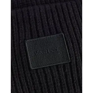 Varley Logo-patch Rib-knit Beanie