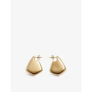 Bottega Veneta 18ct -plated Sterling Silver Drop Earrings - Yellow Gold