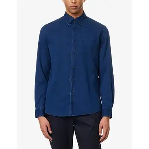 Sunspel Long-sleeves Button-down Cotton-poplin Shirt