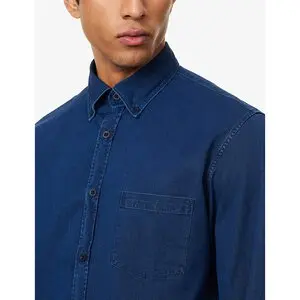 Sunspel Long-sleeves Button-down Cotton-poplin Shirt