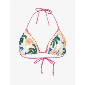 Agua Bendita Lolita Thamar Beaded Bikini Top - Multicolor