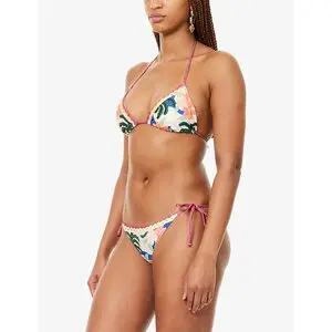 Agua Bendita Lolita Thamar Beaded Bikini Top