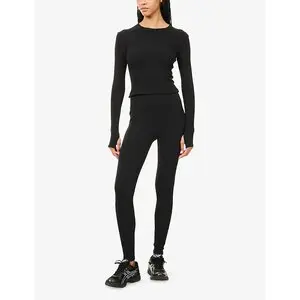 Bo+tee Thermal Long-sleeve Stretch-rib Top